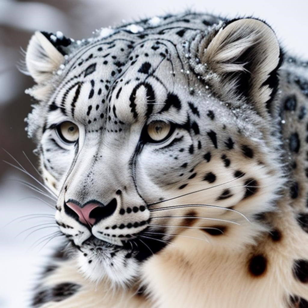 Gisoft et le Règne Animal : léopard des neiges